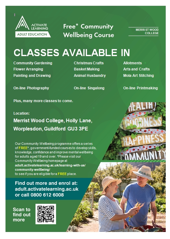 Adult Education Free Community Wellbeing Course - Normandy Parish Council